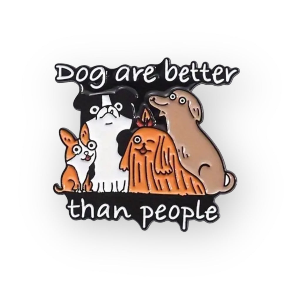 Dogs vs People Pin – Double Trouble Co.