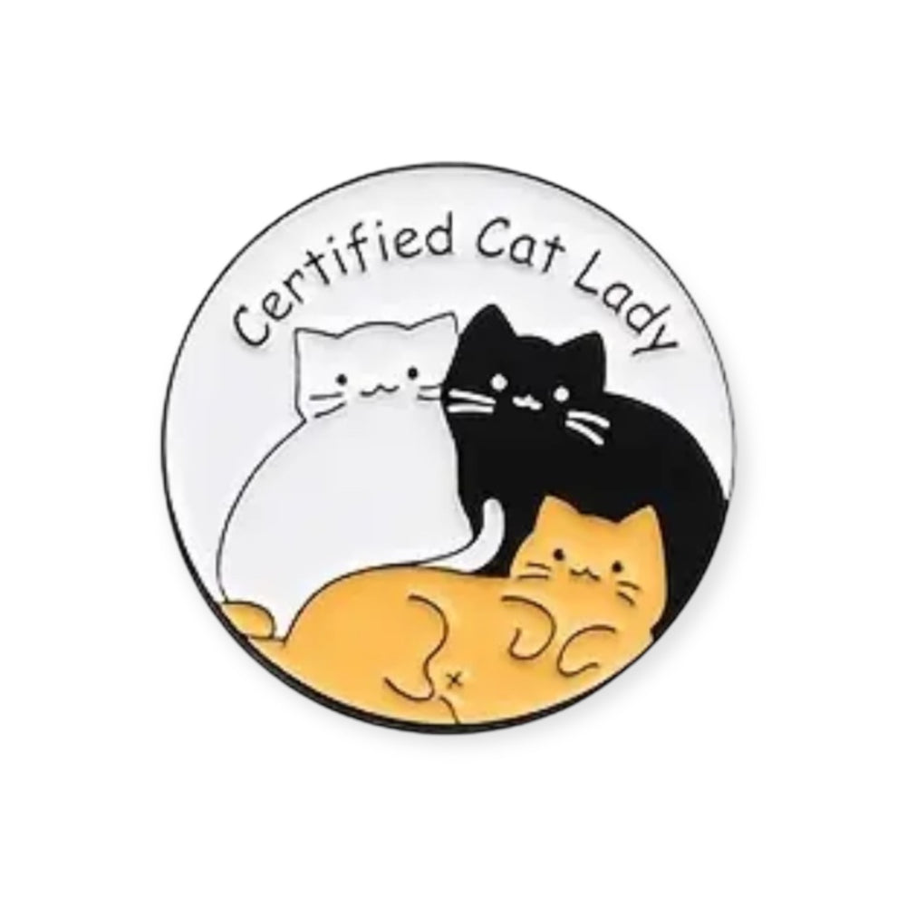 Certified Cat Lady Pin – Double Trouble Co.